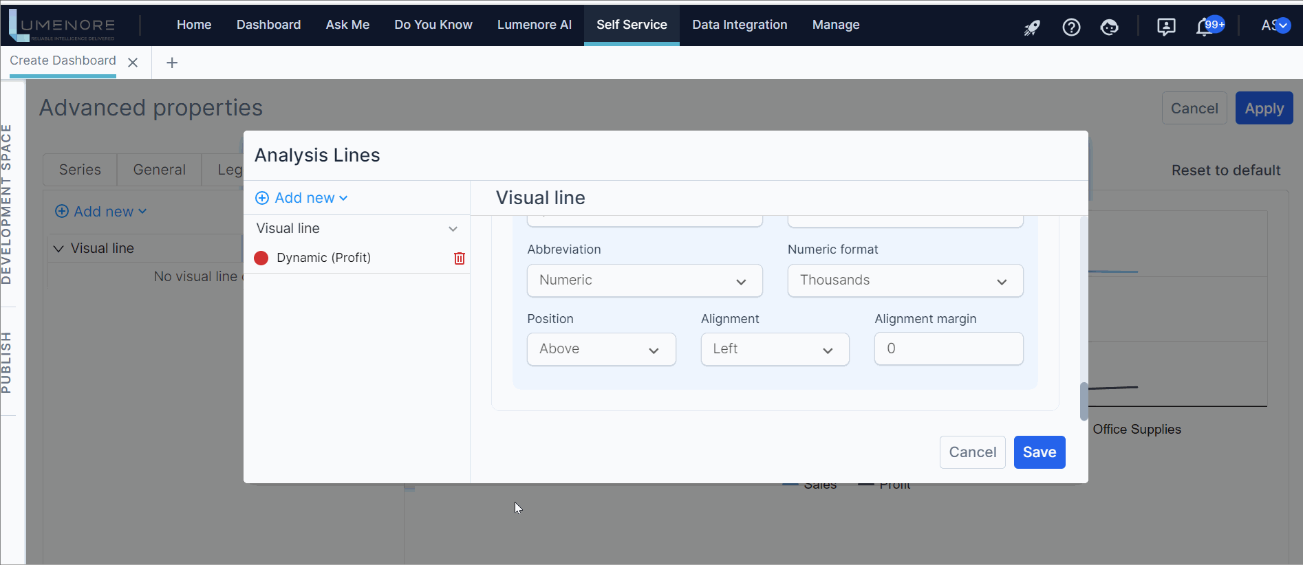 Line chart - Lumenore Knowledge Base