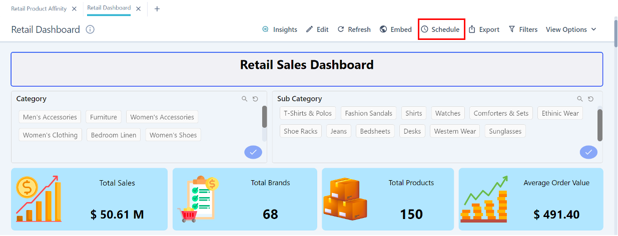 Schedule - Lumenore Knowledge Base