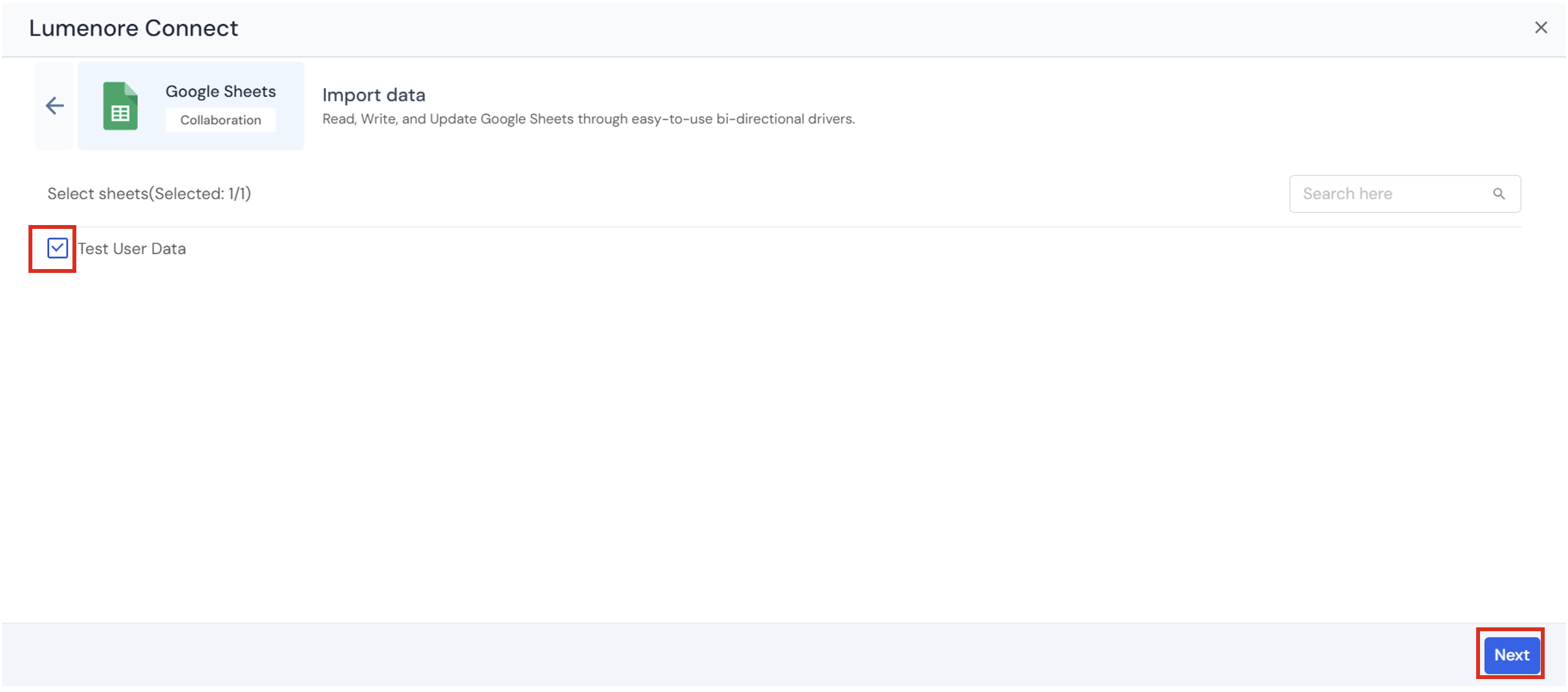 Google Sheets - Lumenore Knowledge Base