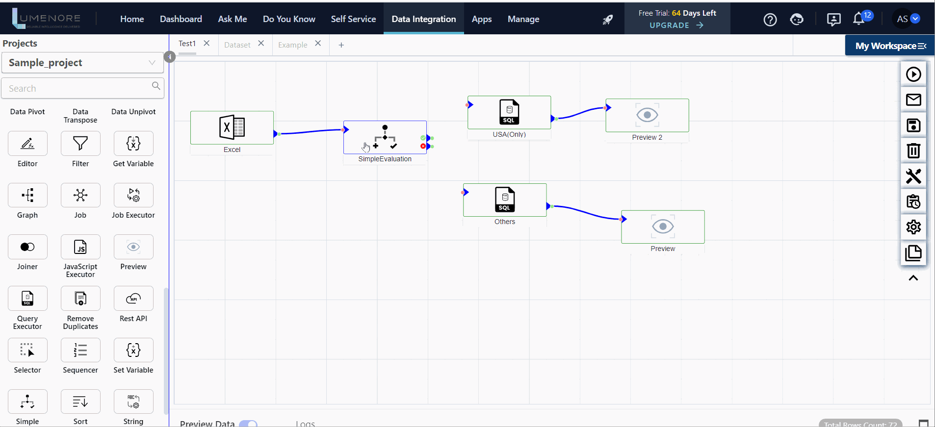 Simple evaluation - Lumenore Knowledge Base