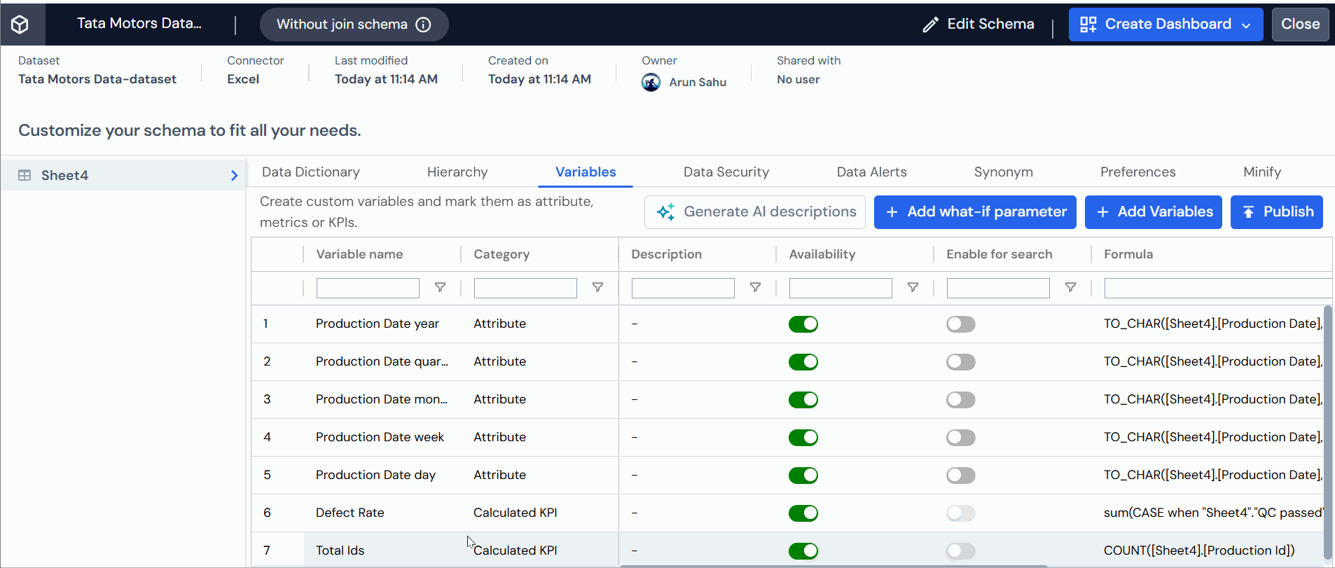 What-if parameter - Lumenore Knowledge Base