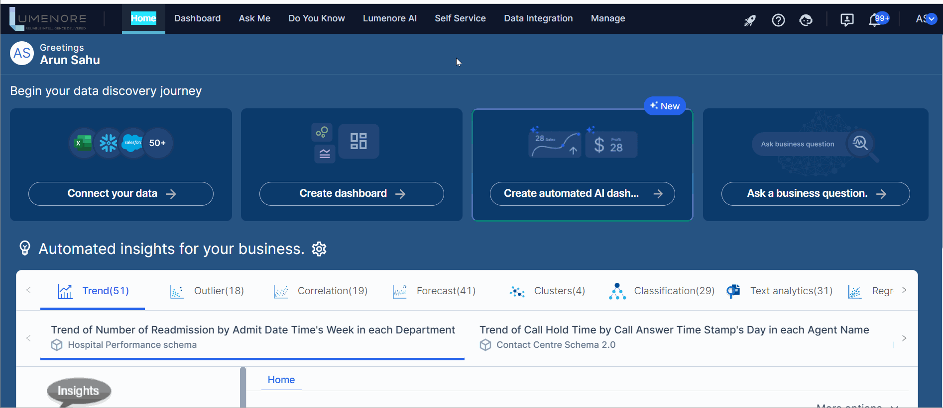 Workspace and development space - Lumenore Knowledge Base