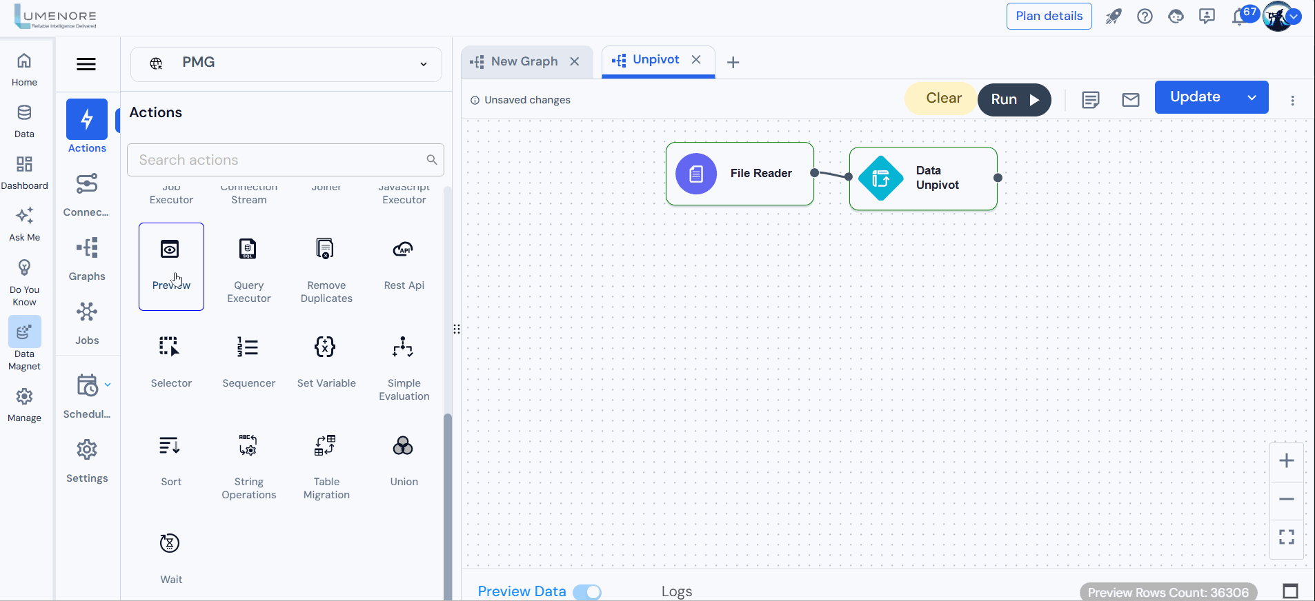 Data unpivot - Lumenore Knowledge Base