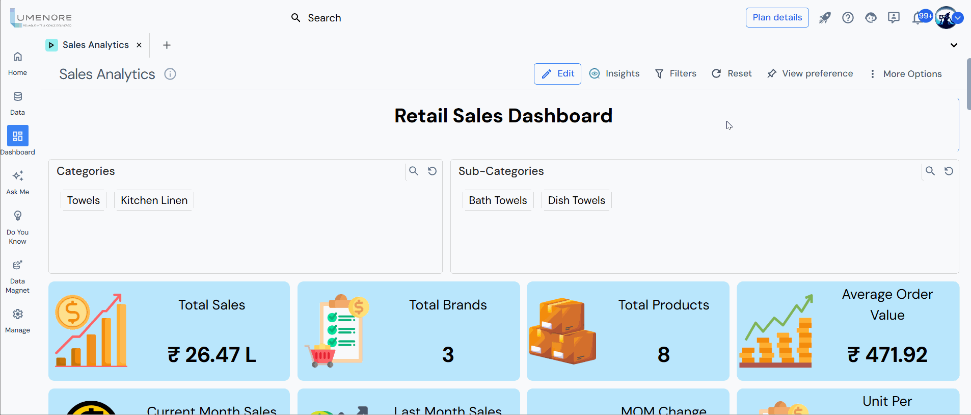 View preferences - Lumenore Knowledge Base