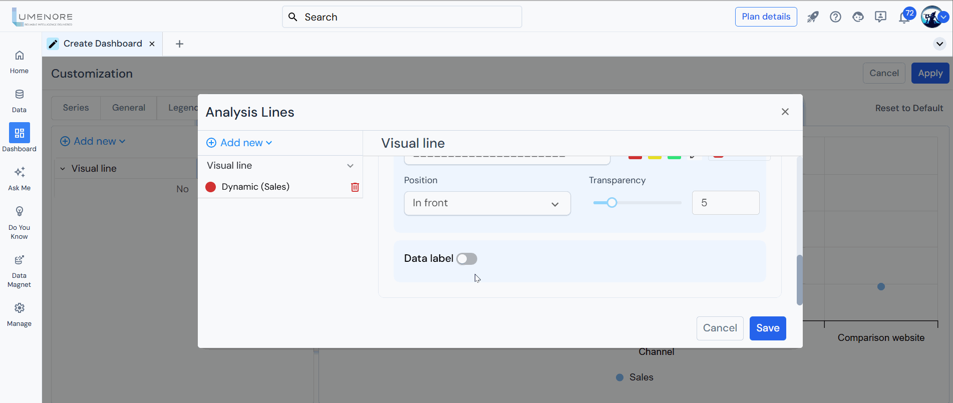 Scatter chart - Lumenore Knowledge Base